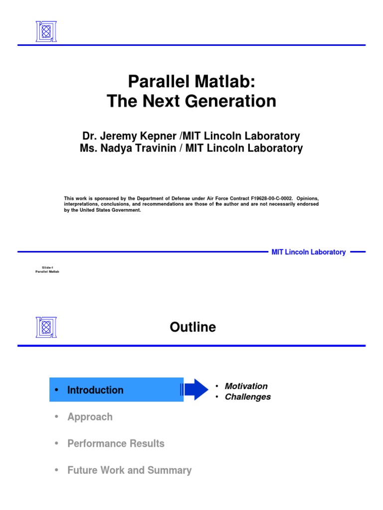Parallel Matlab: The Next Generation | PDF | Matlab | Parallel Computing