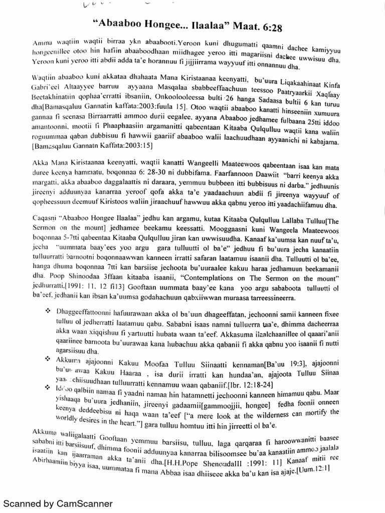 Abaaboo Hongee ........ Ilaalaa | PDF