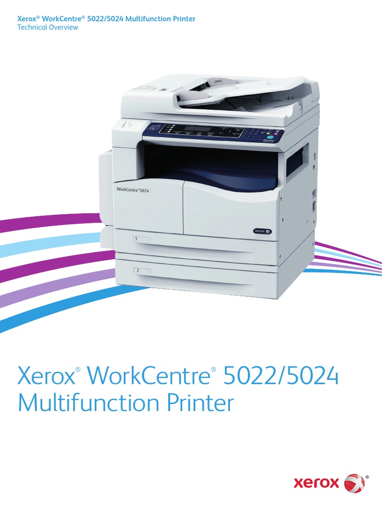 Xerox Workcentre 5022/5024 Multifunction Printer: Technical Overview ...