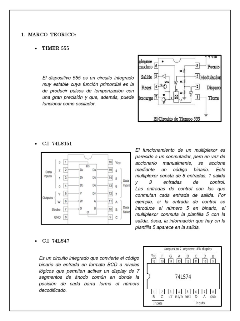 Semaforo Digital | PDF | Circuito integrado | Ingeniería Electrónica