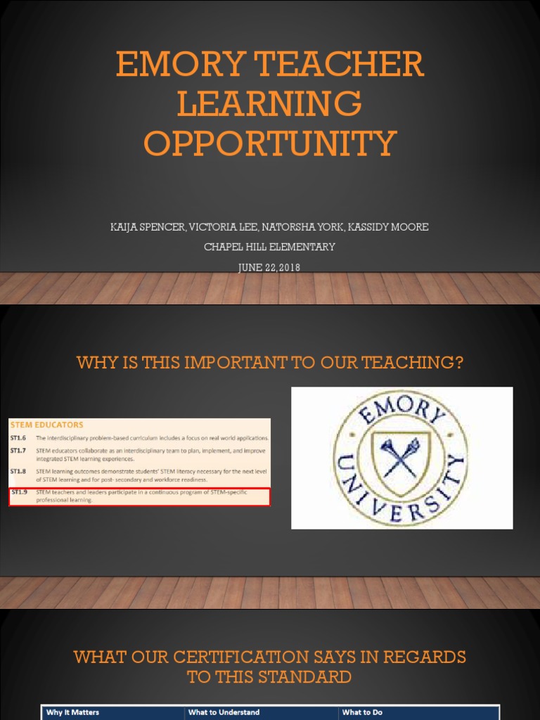 Emory 2018 Water Hub Learning Opportunity | PDF | Science, Technology ...