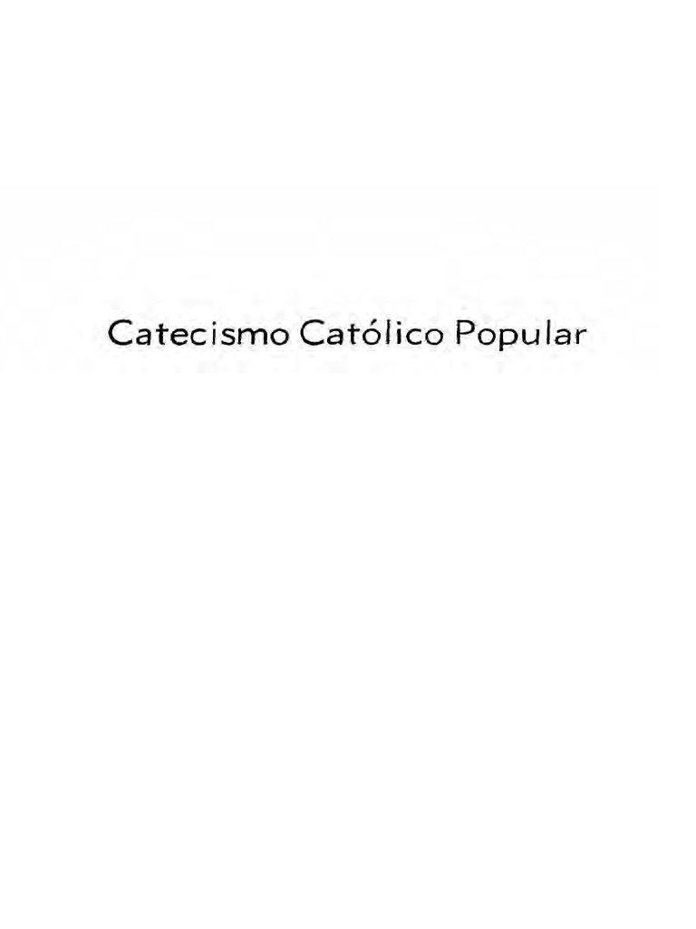 Catecismo Catolico Popular L | PDF | Rosário | Maria, mãe de Jesus