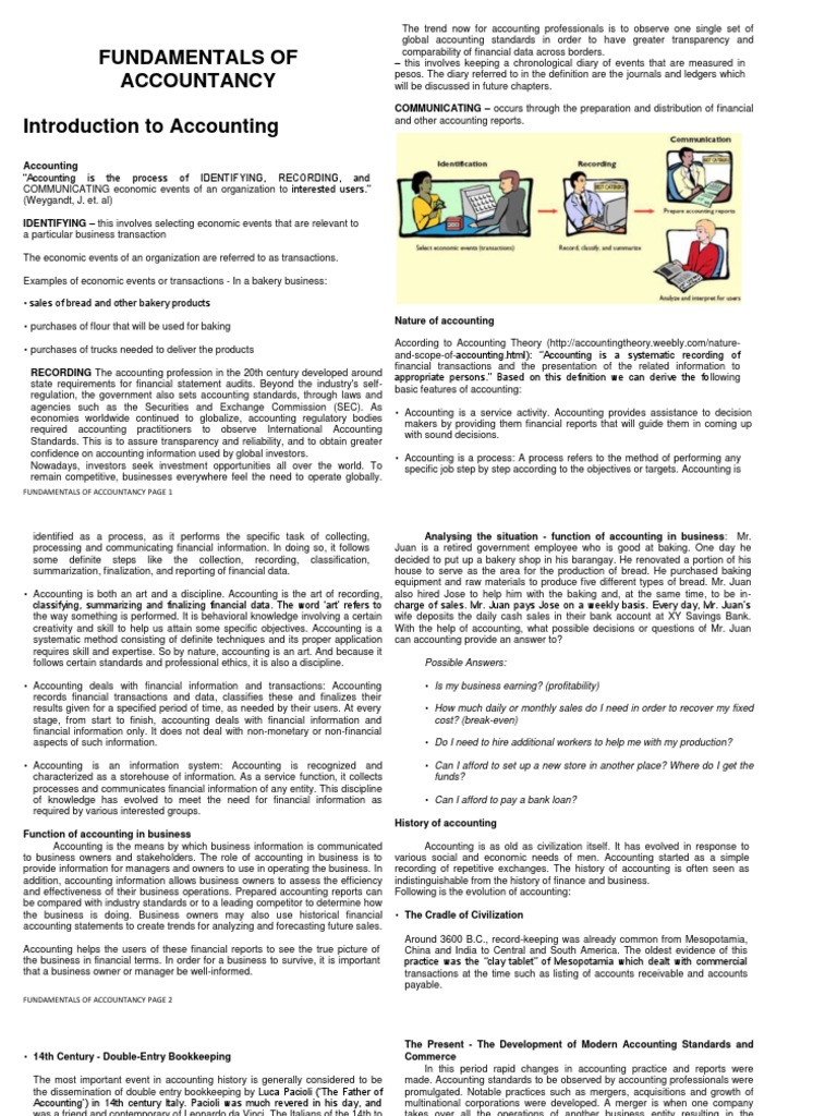 Fundamentals of Accounting | PDF | Accounting | Expense