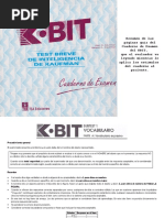 K-BIT Cuaderno de Examen | PDF