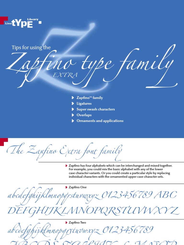 Zapfino Tips E PDF | PDF | Typefaces | Written Communication