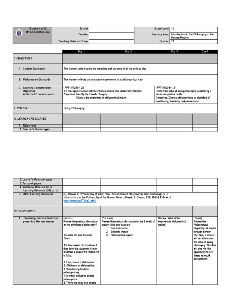 Three Levels of Philosophical Inquiry | PDF | Question | Inquiry