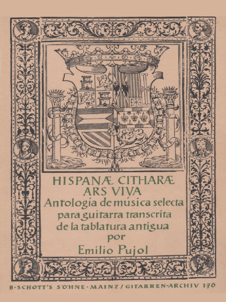 Emilio Pujol - Hispanae Citharae Ars Viva - Antologia para Guitarra de ...