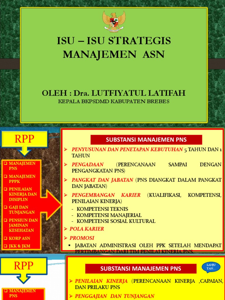 Isu Isu Strategis Manajemen Asn | PDF
