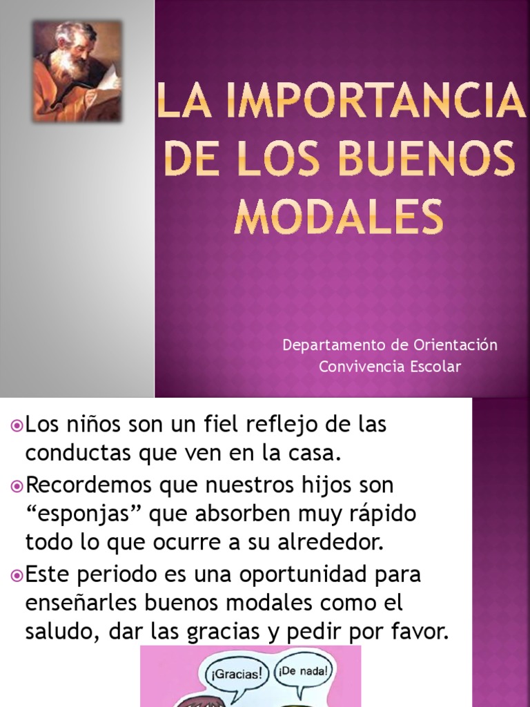 La Importancia de Los Buenos Modales | PDF