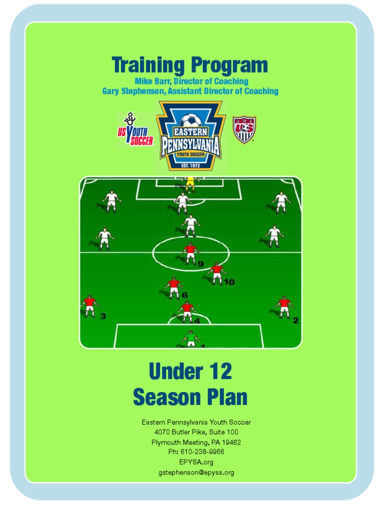 U12 Season Plan | PDF | Defender (Association Football) | Foot