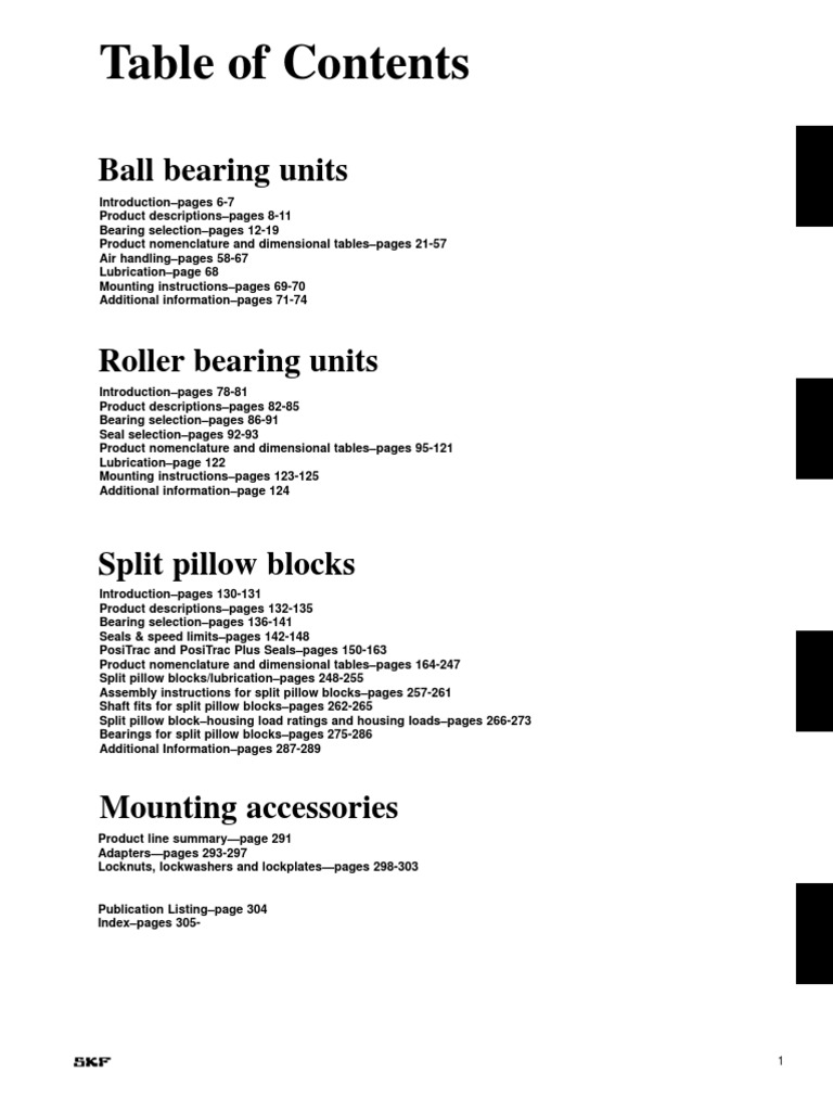 Mounted Products SKF (SAF) PDF | PDF | Bearing (Mechanical) | Machine (Mechanical)