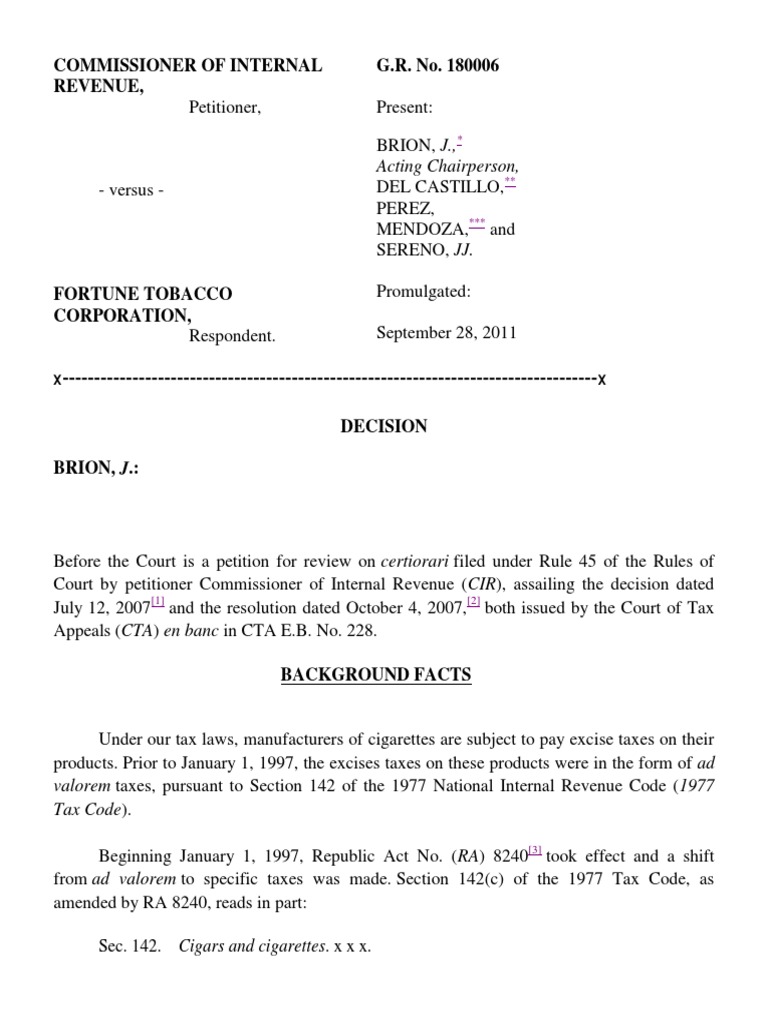 TAX CASES E Purposes and Objectives of Tax | PDF | Certiorari | Taxes
