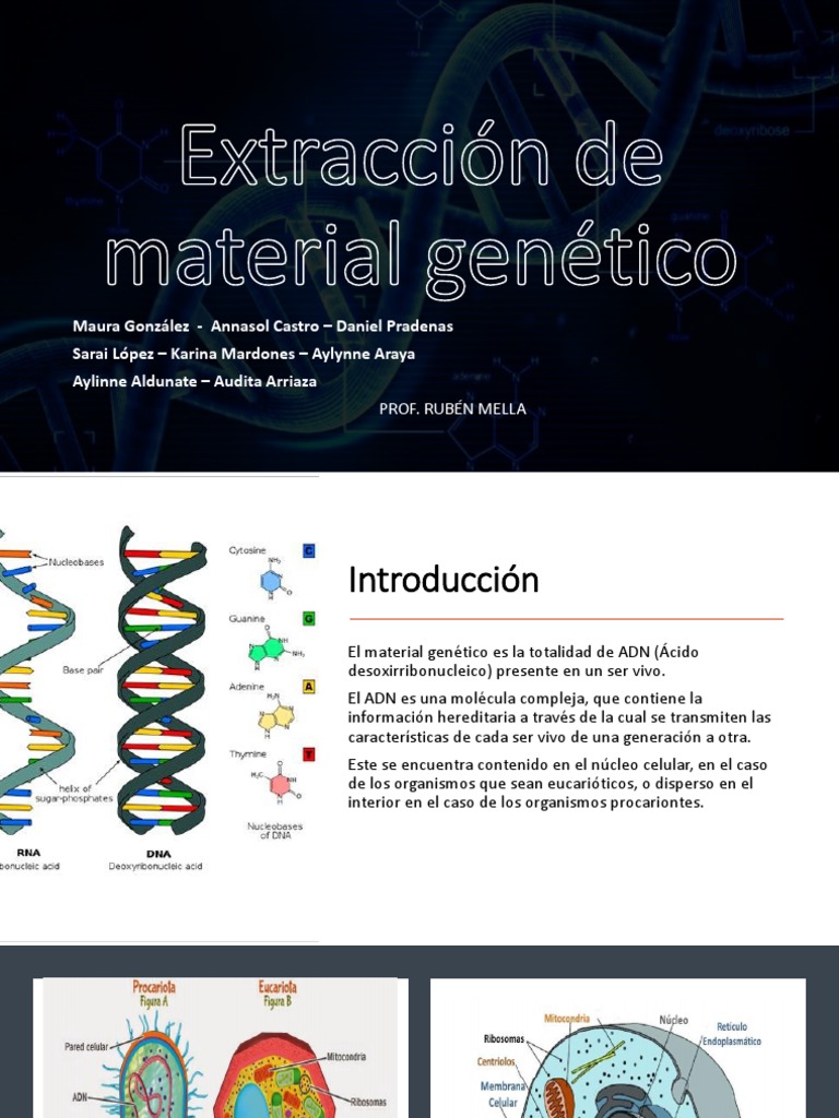 Extracción de Material Genético