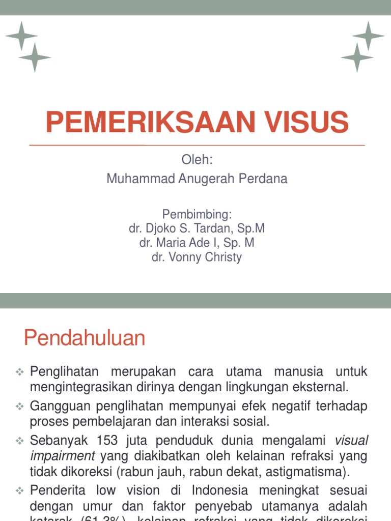 Pemeriksaan Visus | PDF