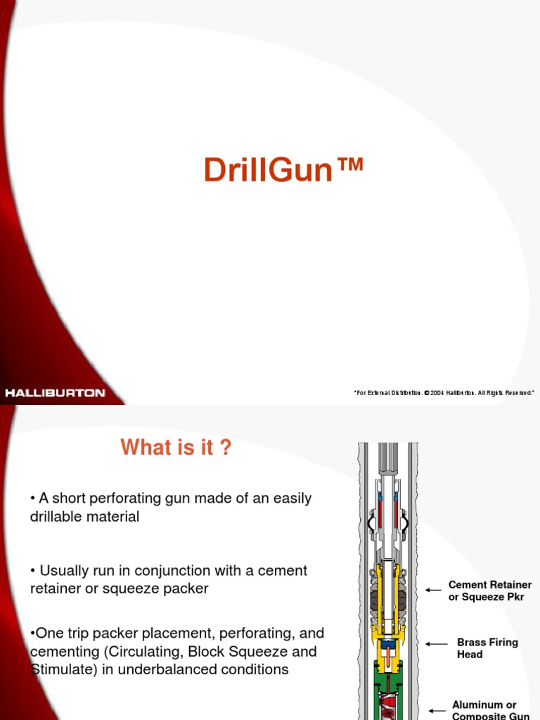 Drillgun™: "For External Distribution. © 2004 Halliburton. All Rights ...