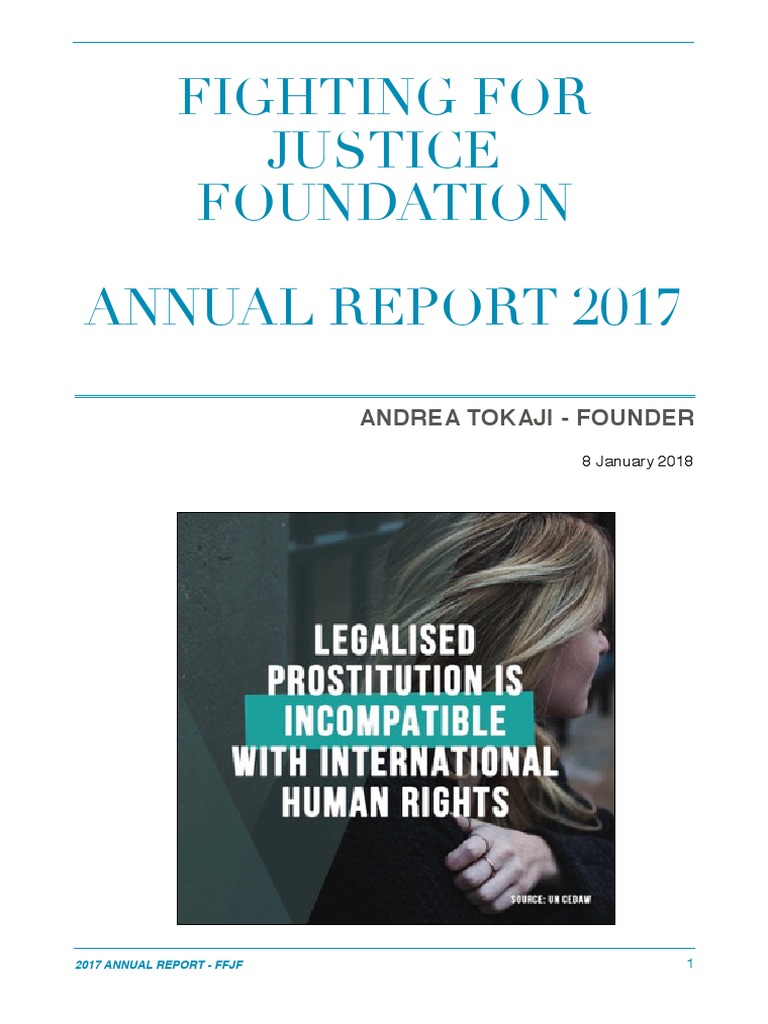 FFJF Annual Report 2017 - Final PDF | PDF | Human Trafficking | Sexual ...