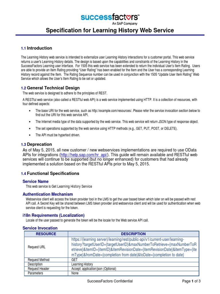 Learning History Web Service PDF | PDF | Representational State ...
