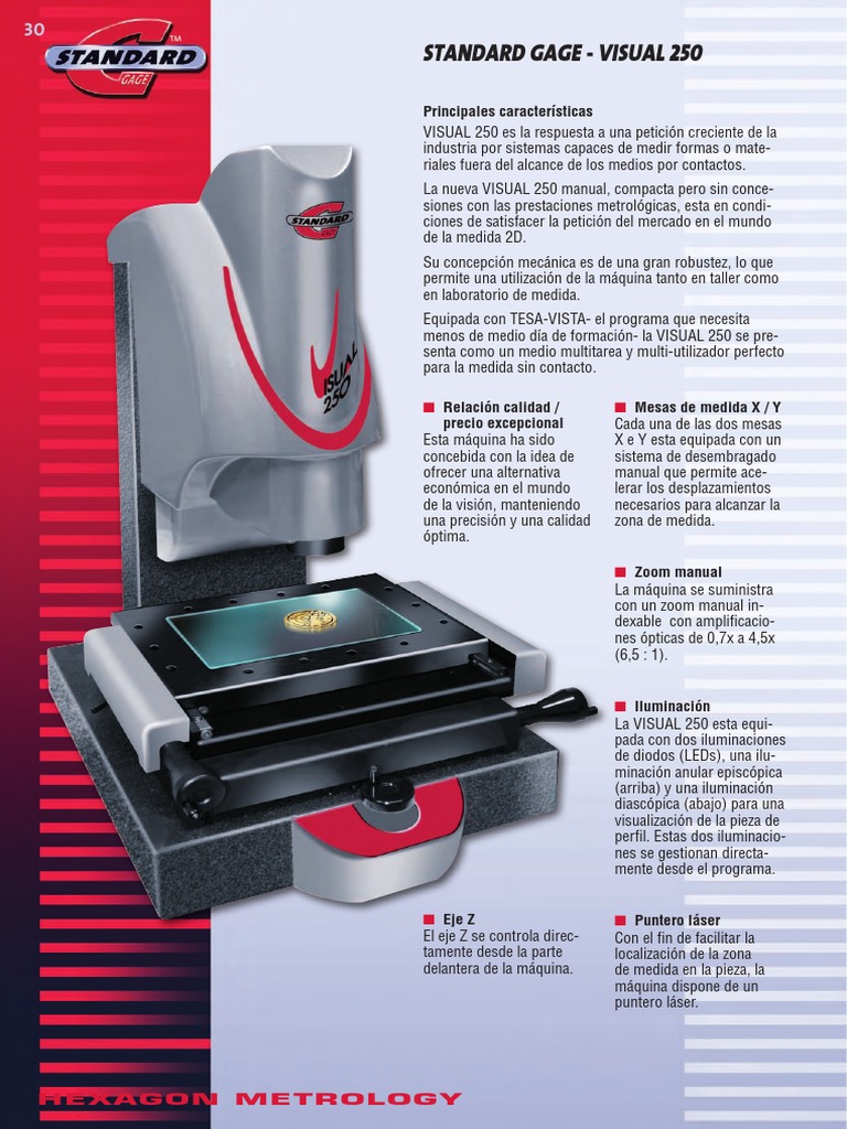 Standart Gage Visual 250 | PDF | Diodo emisor de luz | Science