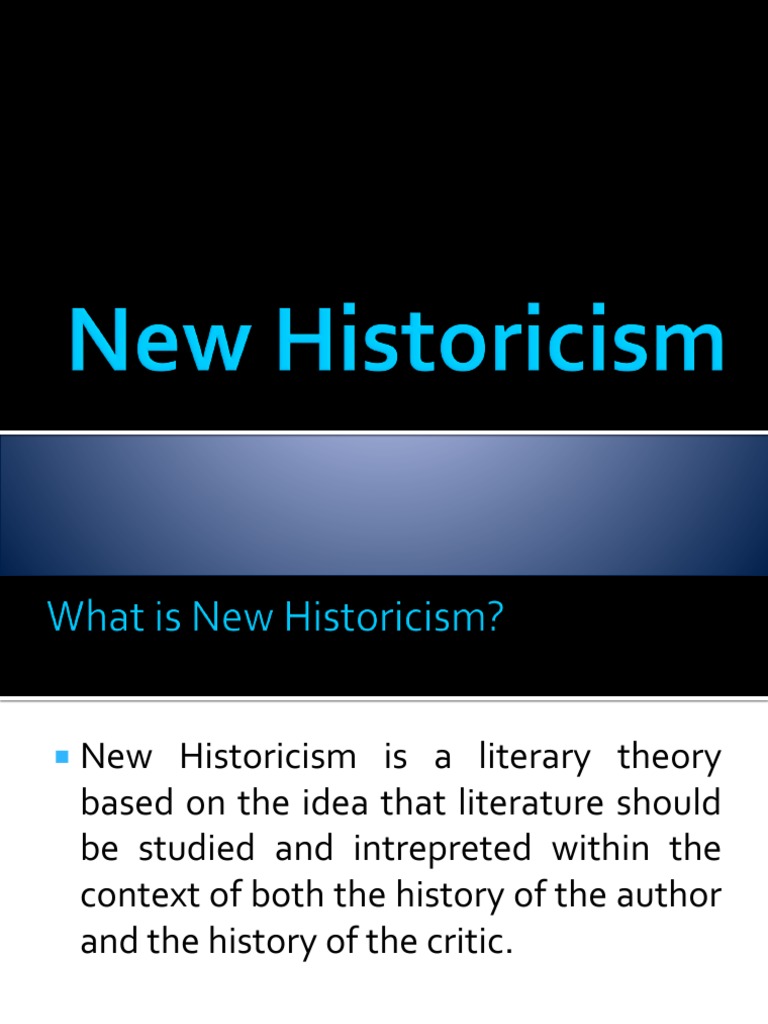 New Historicism | PDF