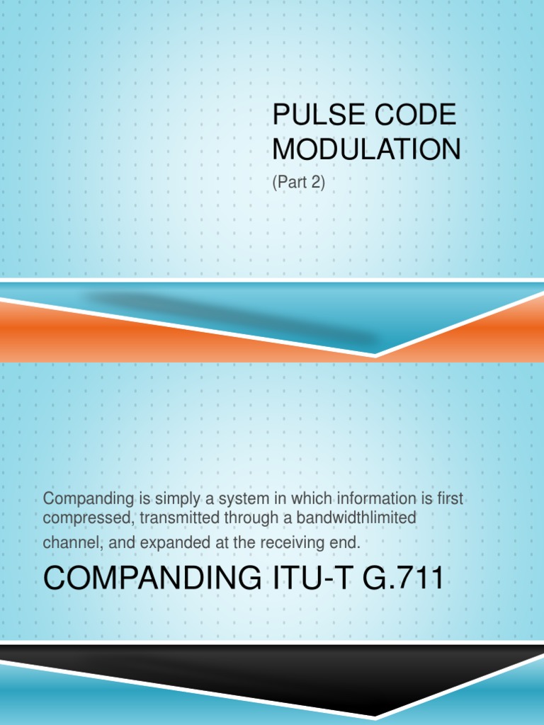 Pulse Code Modulation | PDF | Electronic Engineering | Applied Mathematics