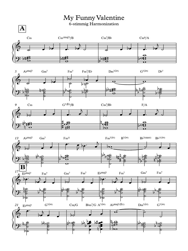 My Funny Valentine | PDF