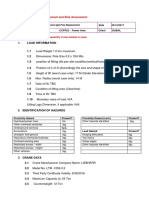 Lifting Plan Form | PDF | Crane (Machine) | Vehicles