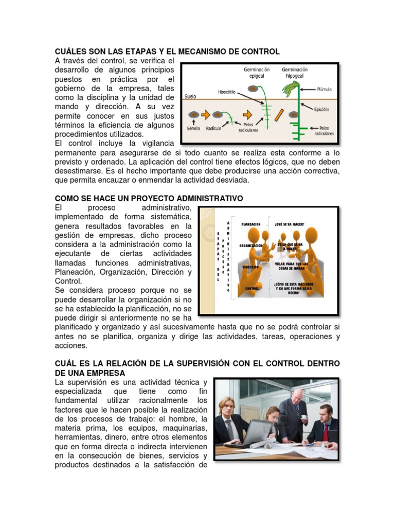 Cuáles Son Las Etapas y El Mecanismo de Control | PDF | Liderazgo ...