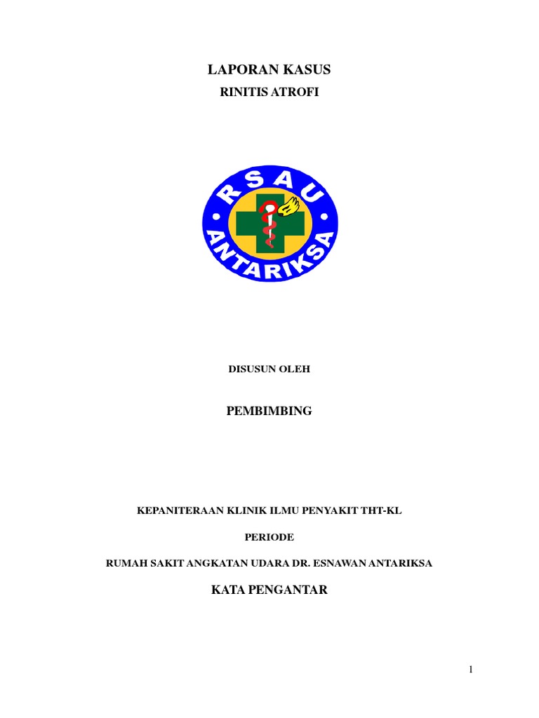 Kasus Rinitis Atrofi pada Pasien | PDF | Sains & Matematika
