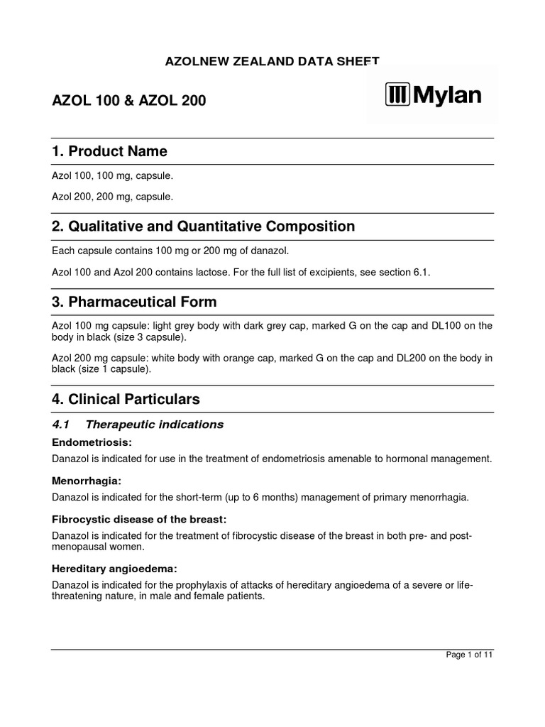 AZOL 100 & AZOL 200: Azolnew Zealand Data Sheet | PDF | Luteinizing ...