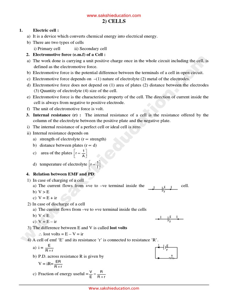 2 2cells | PDF | Quantity | Electrical Engineering