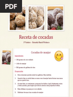 Receta de Cocadas 1° | PDF | Cocina | Cocina occidental