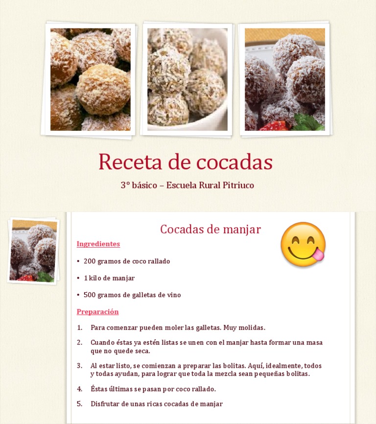 Receta de Cocadas | PDF