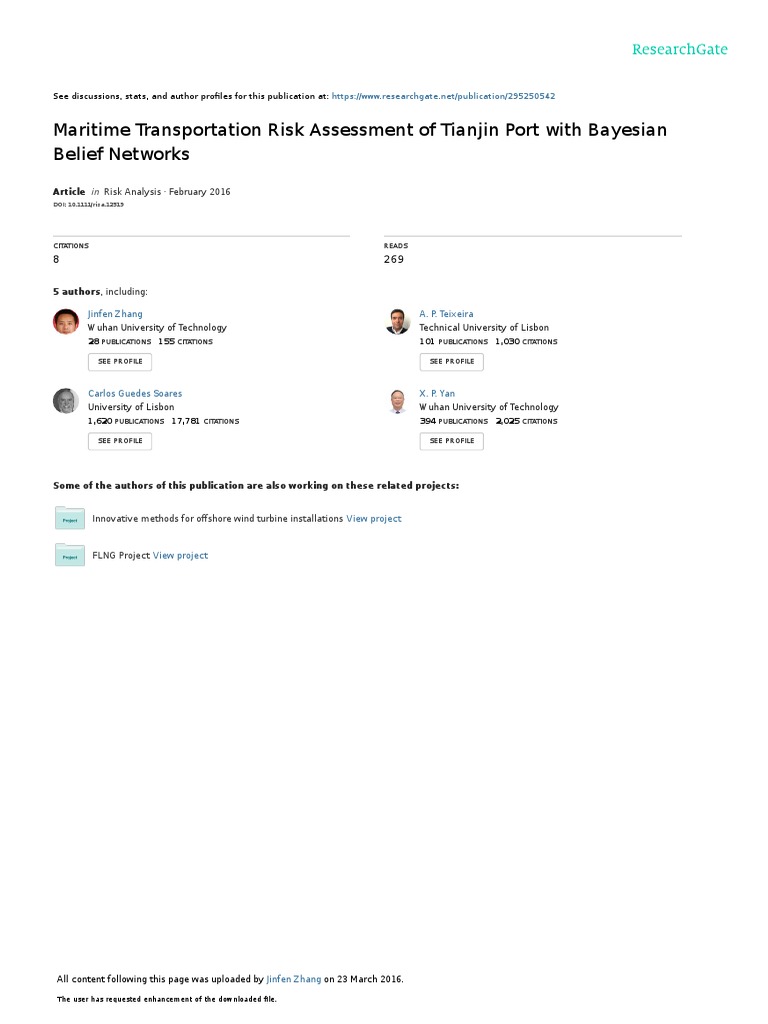 Tianjin Port Risk Assessment Model | PDF | Ships | Risk