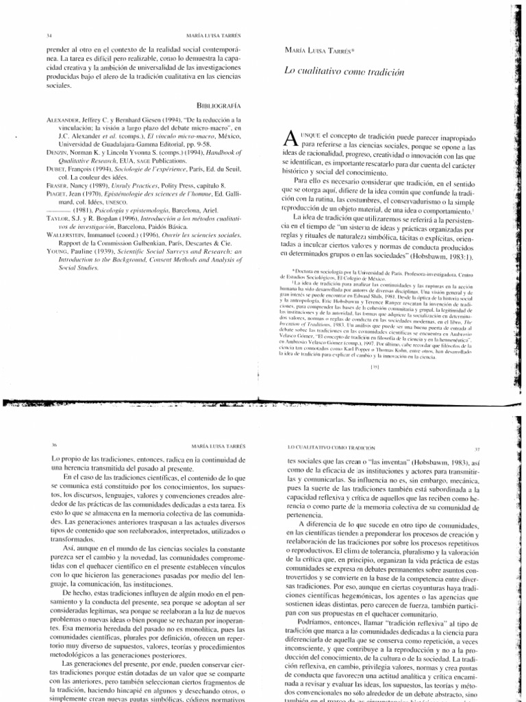 4.Tarres-2004-Lo Cualitativo Como Tradicion PDF | PDF 4.Tarres-2004-Lo Cualitativo Como Tradicion PDF | PDF