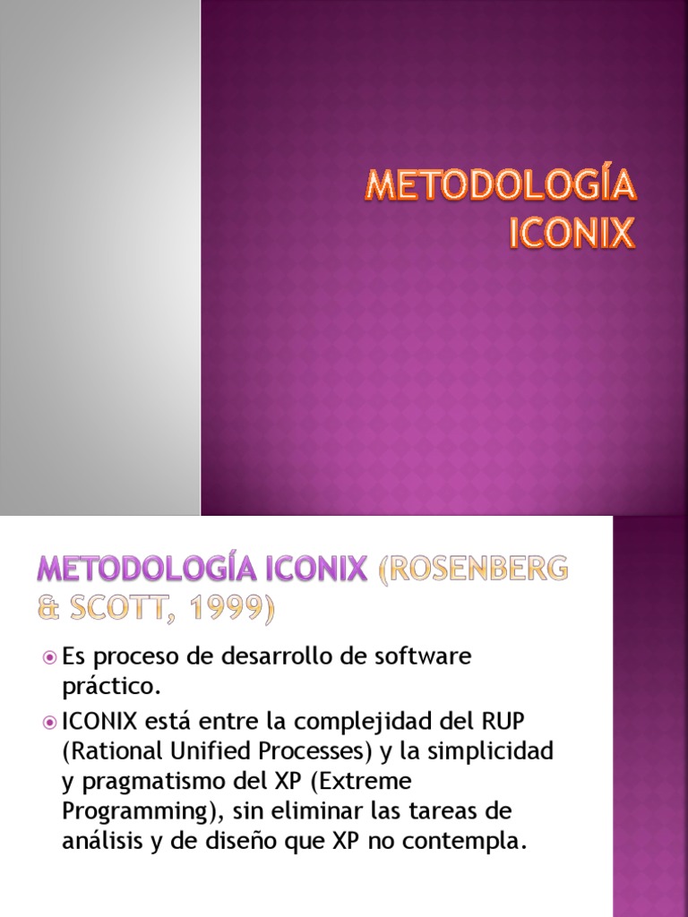 Metodología Iconix - V5 | PDF | Gestión de tecnología de la información ...