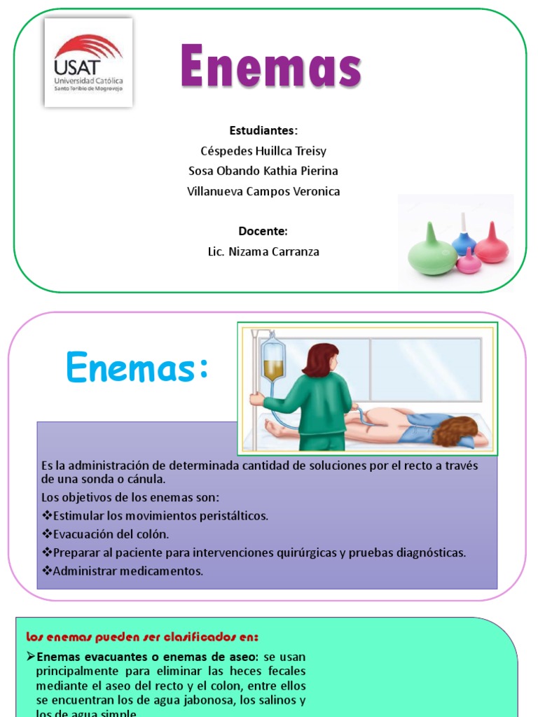 Enemas | Estreñimiento | Heces