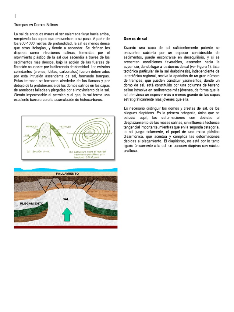 Domos Salinos | PDF | Geología | Ciencias de la Tierra
