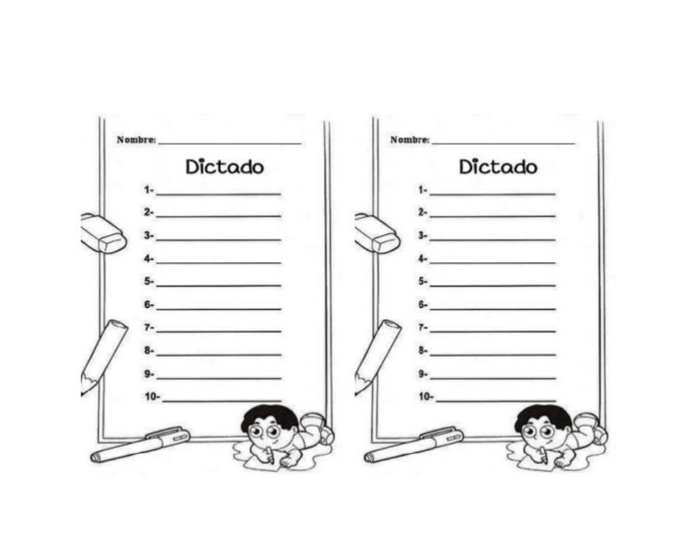 Formato para Dictados | PDF