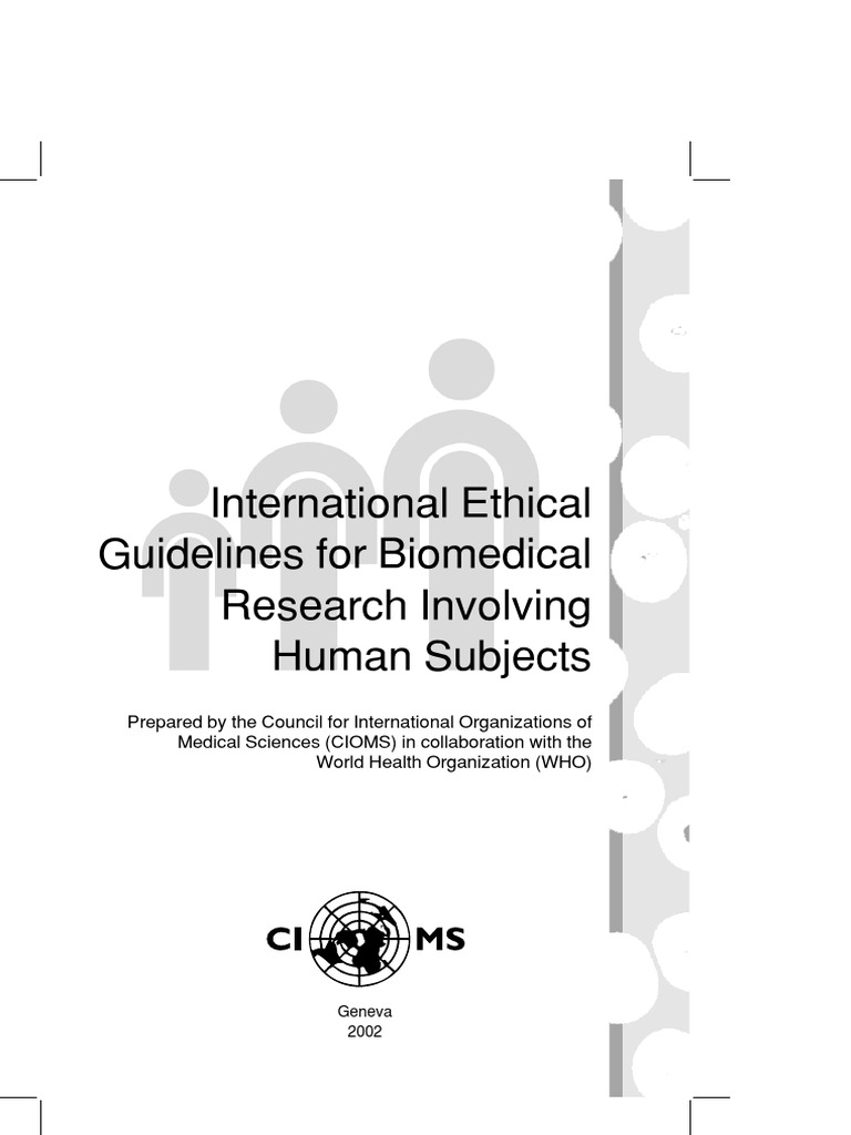 CIOMS Guidelines | PDF | Clinical Trial | Informed Consent