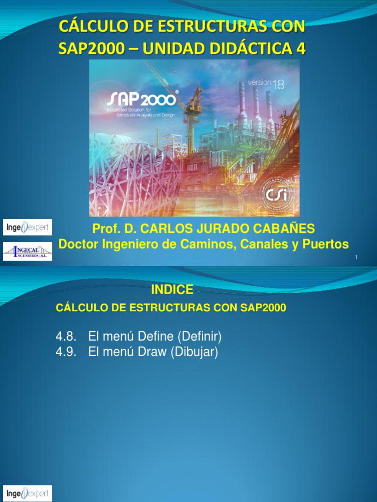 Definición de Menús en SAP2000 | PDF | Naturaleza