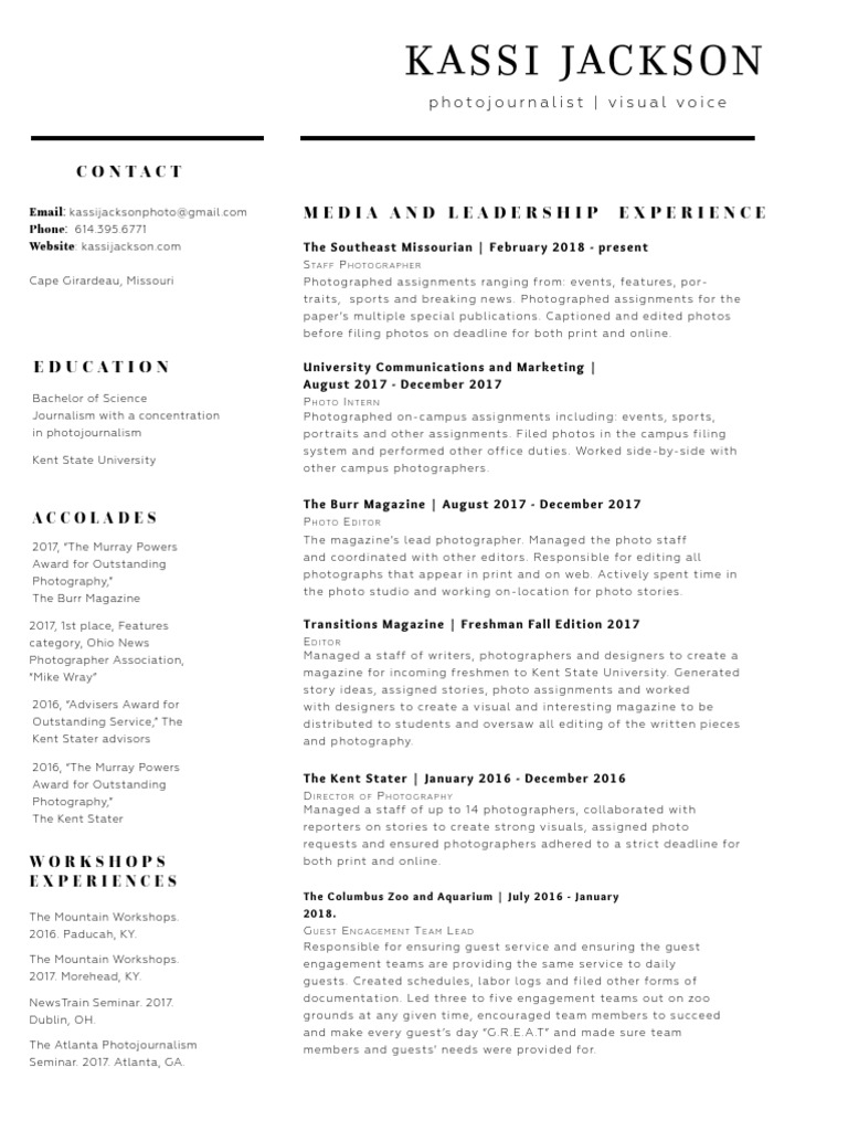 Jackson Resume 2018 | PDF