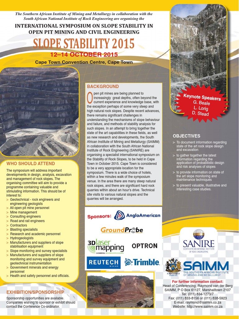 Slope Stability (080115) | PDF | Mining | Engineering