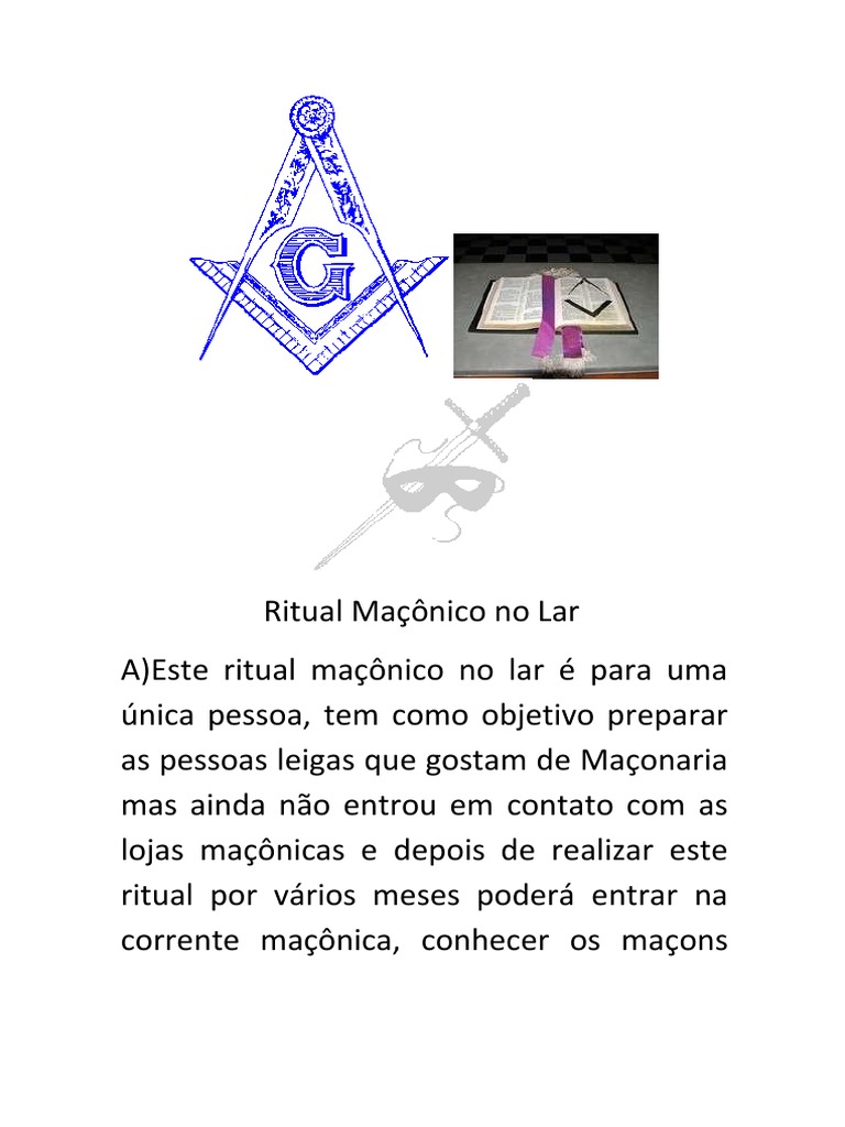 Ritual Maçonico Do Lar | PDF | Maçonaria | Bíblia