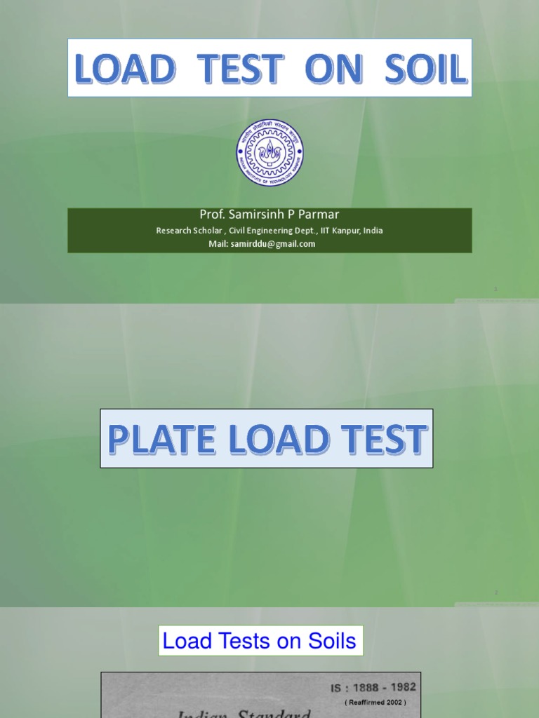 Load Test On Soil | PDF | Deep Foundation | Diesel Engine