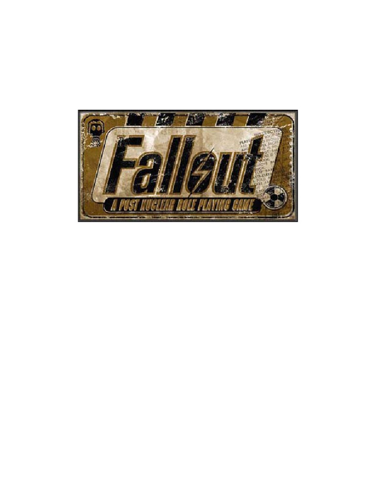 Fallout Pen And Paper Rpg Core Rulebook 11 Pdf Role Playing