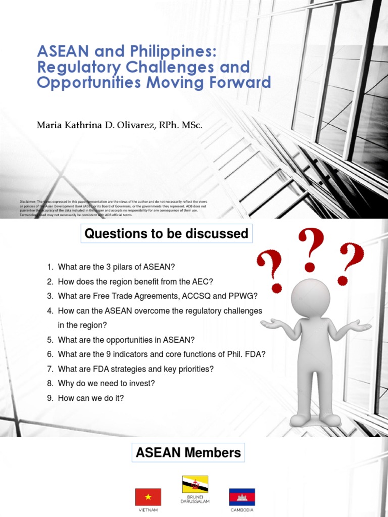 PRESENTATION: ASEAN/Philippines FDA Regulation and Legislation | PDF ...