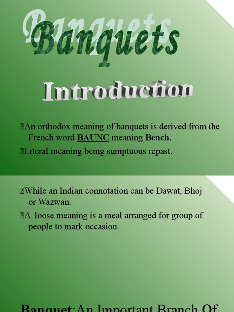 Banquets | PDF | Restaurants | Tableware