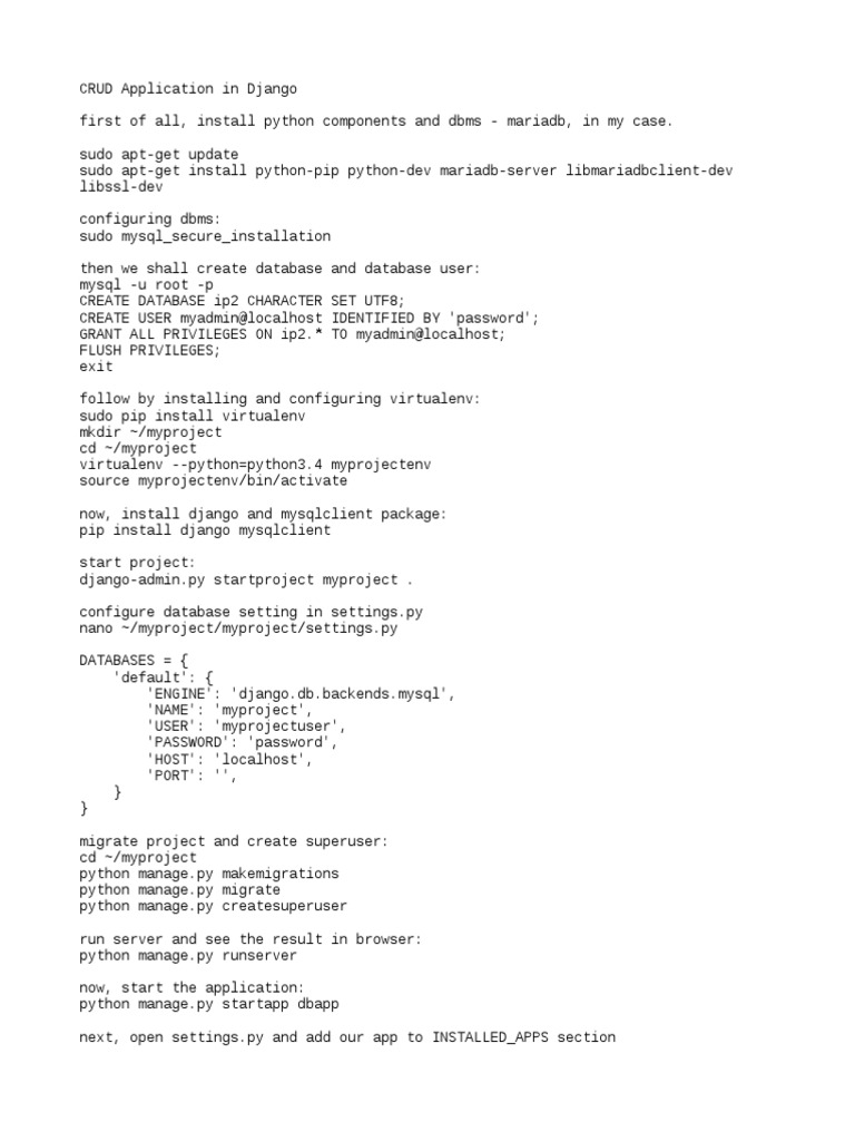 Crud App Django | PDF | Databases | Cascading Style Sheets