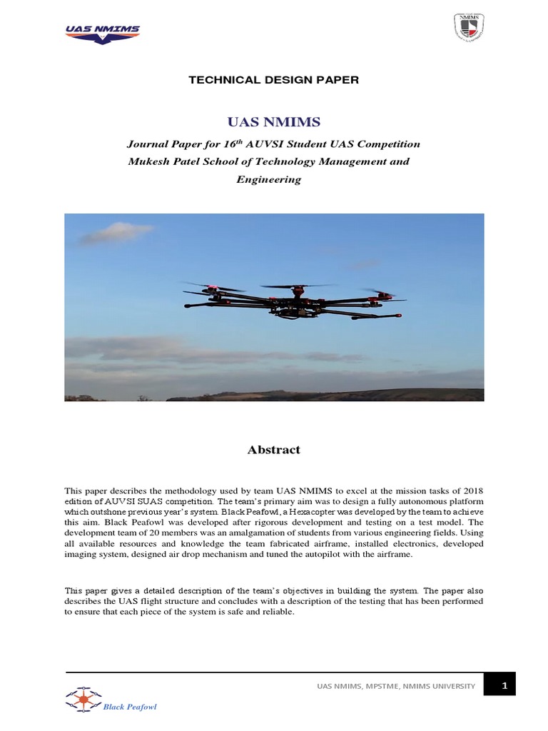 Auvsi Suas-2018-Journals-mukesh Patel School of Technology Management ...