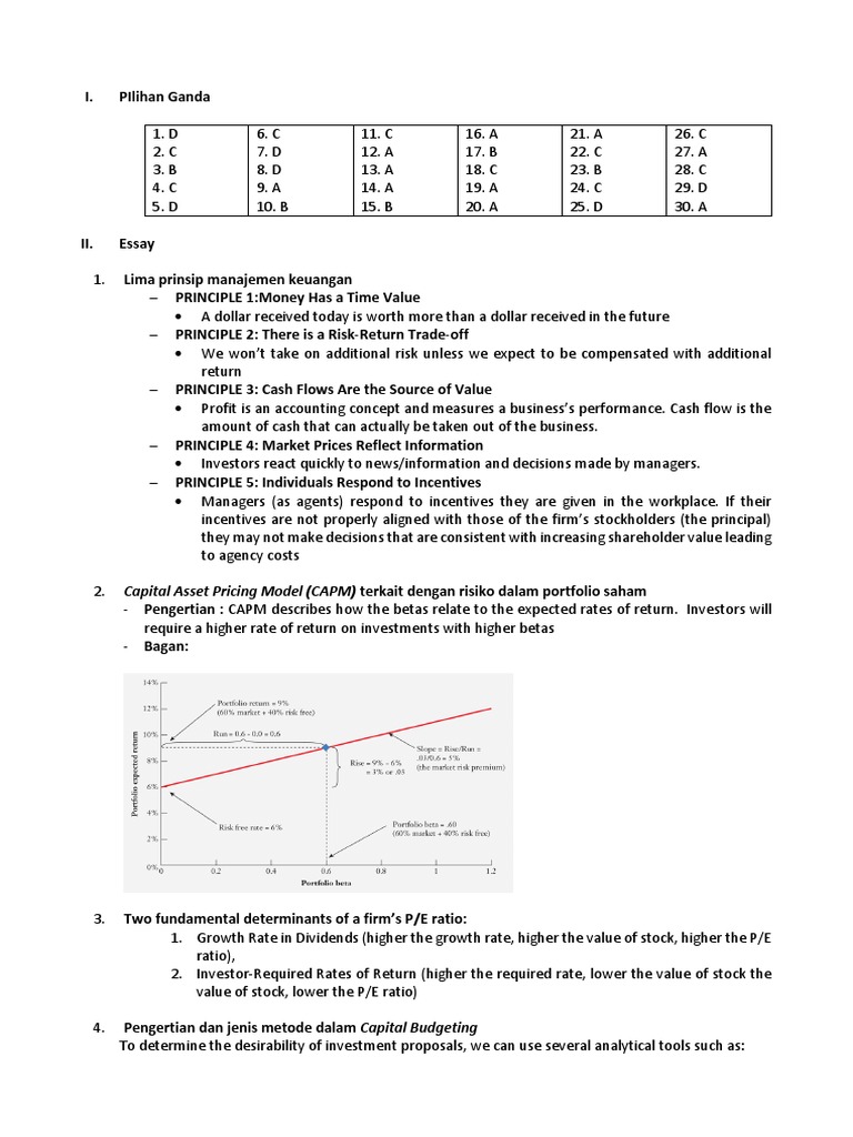 Answer | PDF | Capital Asset Pricing Model | Corporations